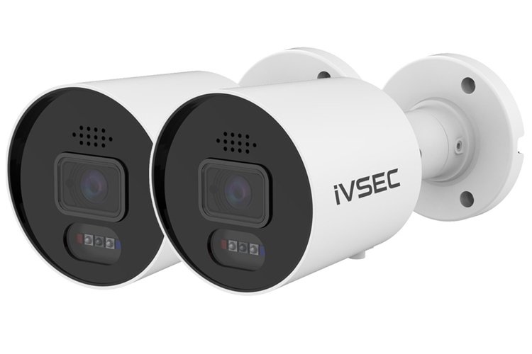 IVSEC 2x PRO 880B 8MP 4K AI PoE ONVIF Bullet Camera (2 Pack)